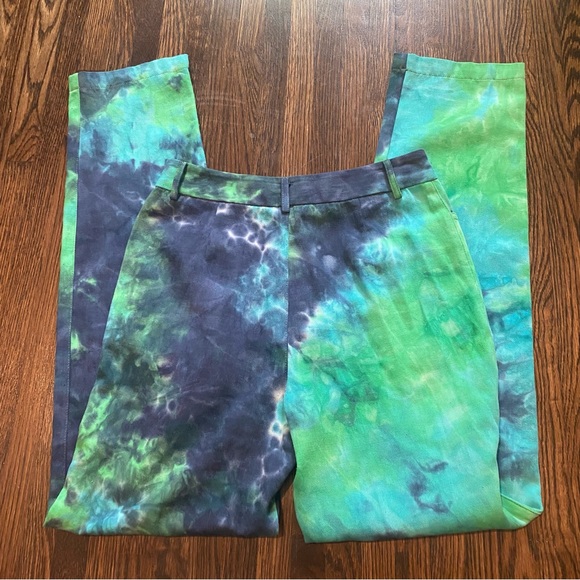 Kim Shui | Pants & Jumpsuits | Kim Shui Studio Blue Tie Dye Pants ...